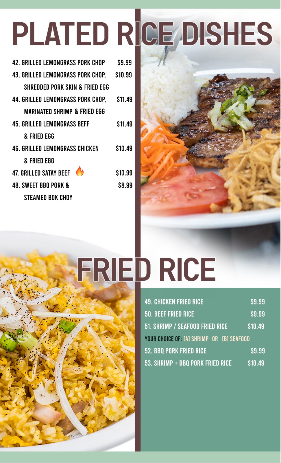 Menu - Saigon Asian Restaurant