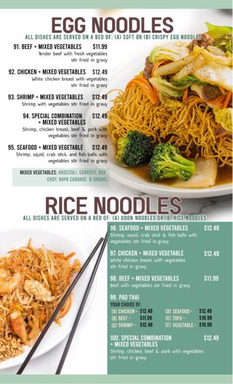 Menu - Saigon Asian Restaurant
